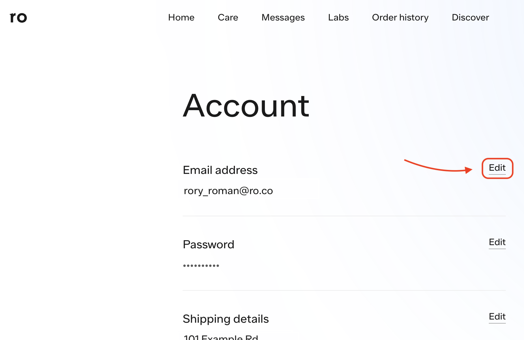 How to update my email address – Ro