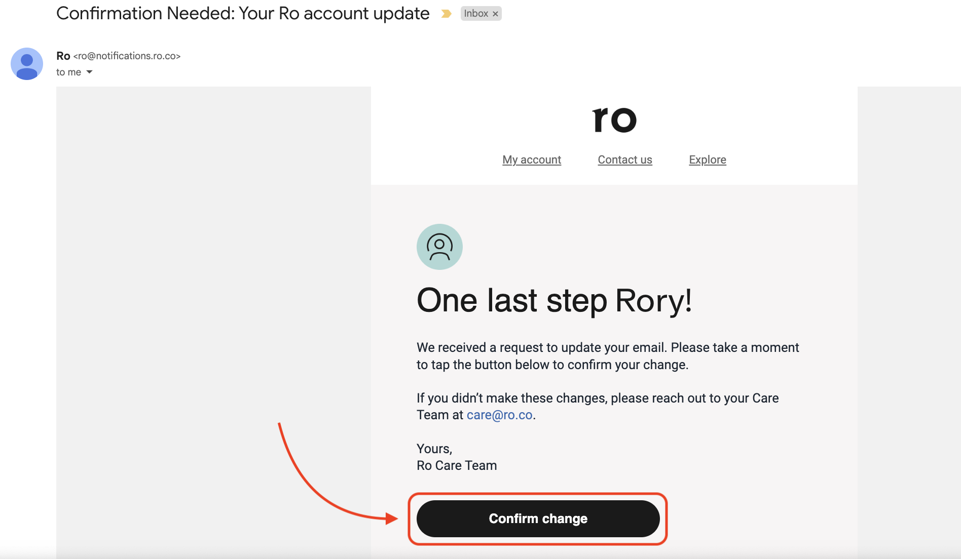 How to update my email address – Ro