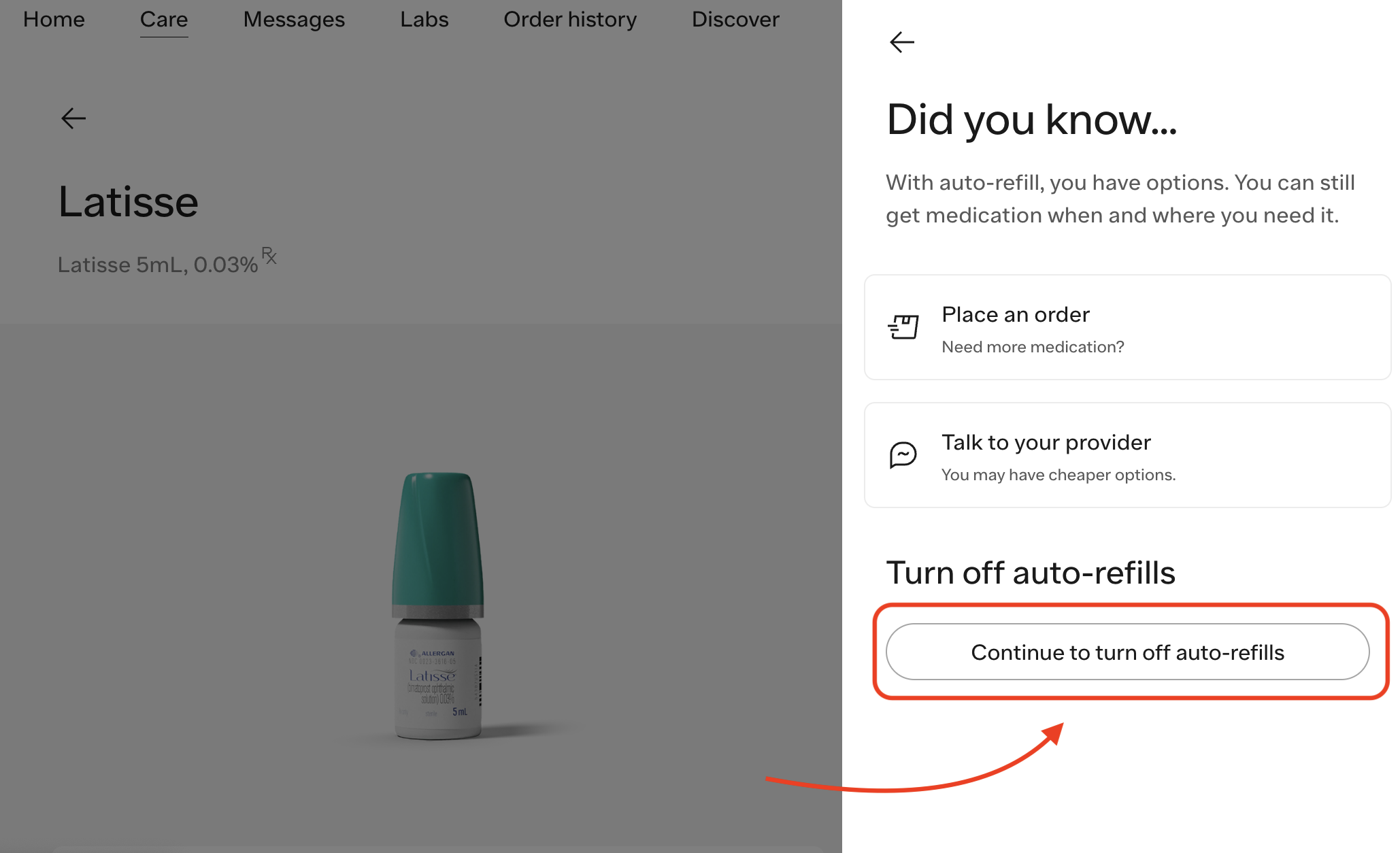 Turn Off Auto-Refills (Subscription) – Ro