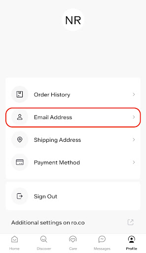 How to update my email address – Ro
